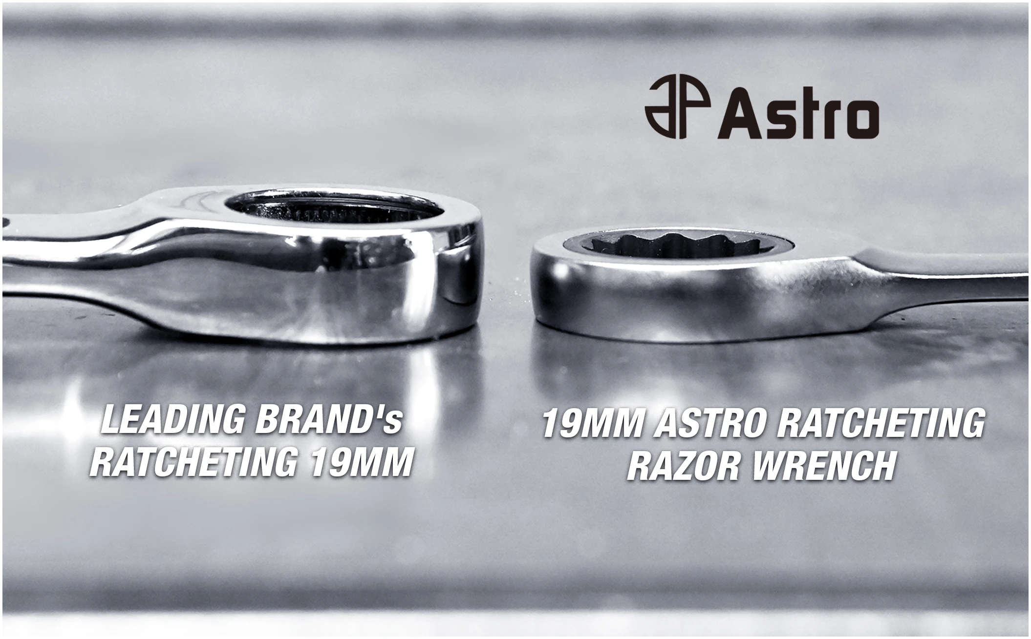 Razor Wrenches 12pc Super-Thin Ratcheting Wrench Set 8-19mm | Astro ...